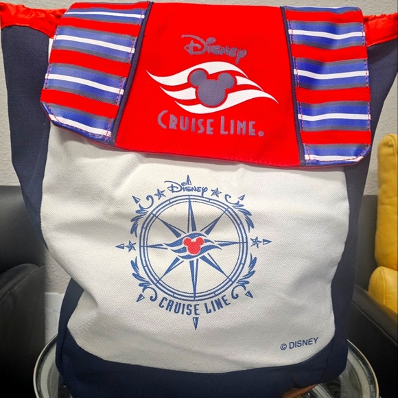 Disney | Bags | Disney Cruise Line Compass Rose Red Blue And White ...